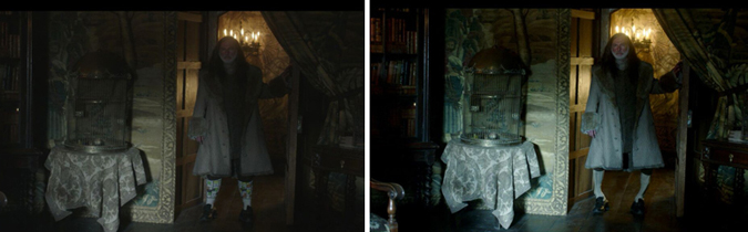 Comment sont faites les jambes de Colum dans Outlander