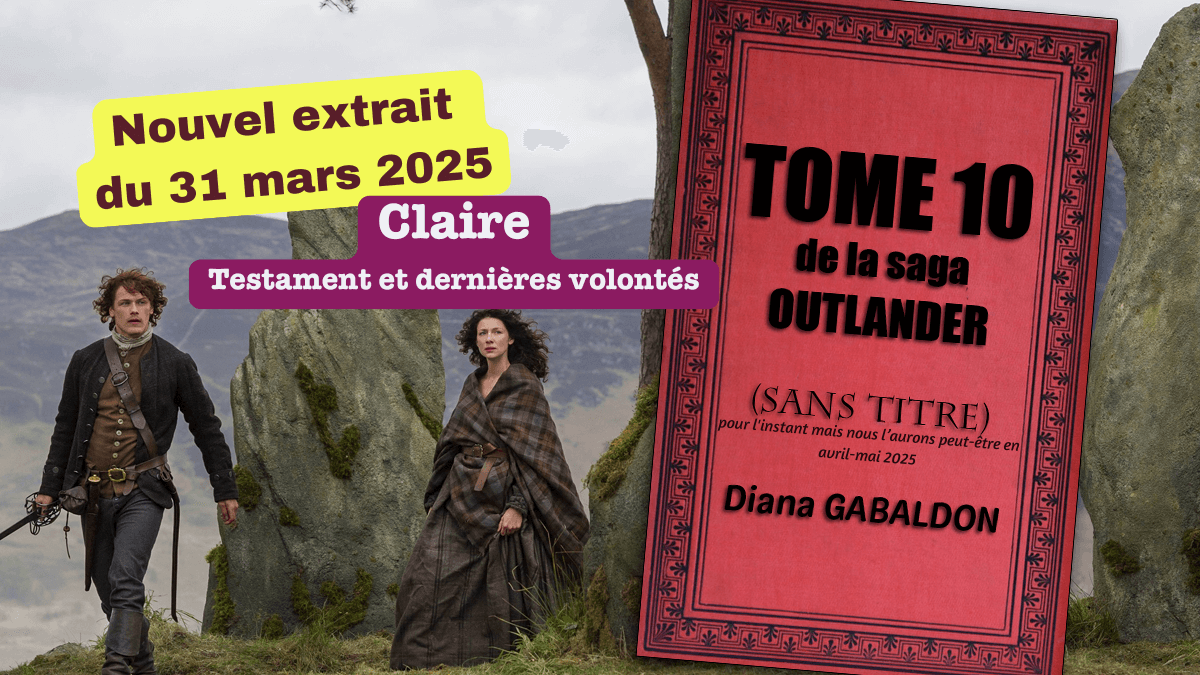 Extrait du tome 10 d'Outlander traduit en français : la liste s'allonge
